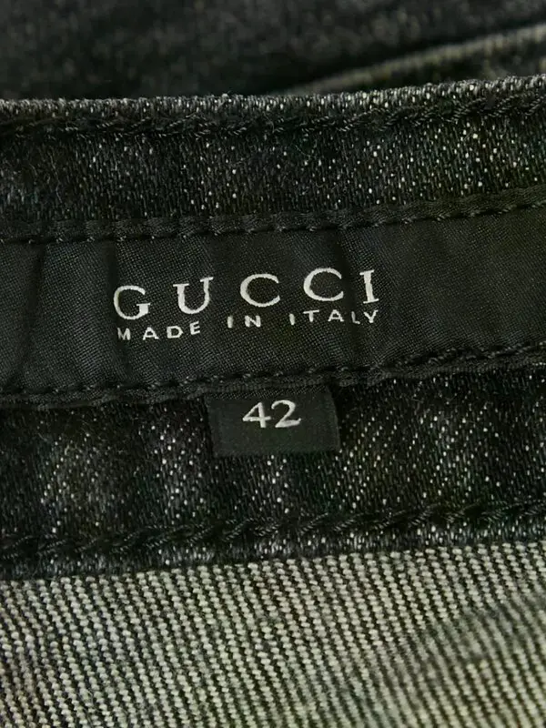 Gucci Embellished Denim Shorts