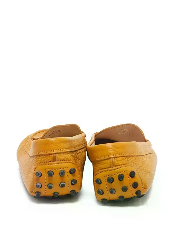 TOD'S Leather Loafers - Yellow