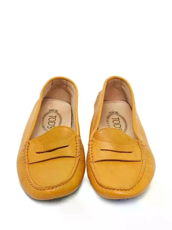 TOD'S Leather Loafers - Yellow