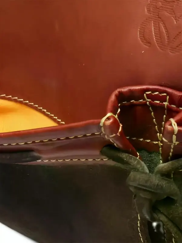 Loewe 2000s Anagram Leather Shoulder Bag - Brown