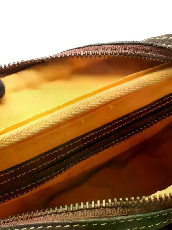 Loewe 2000s Anagram Leather Shoulder Bag - Brown