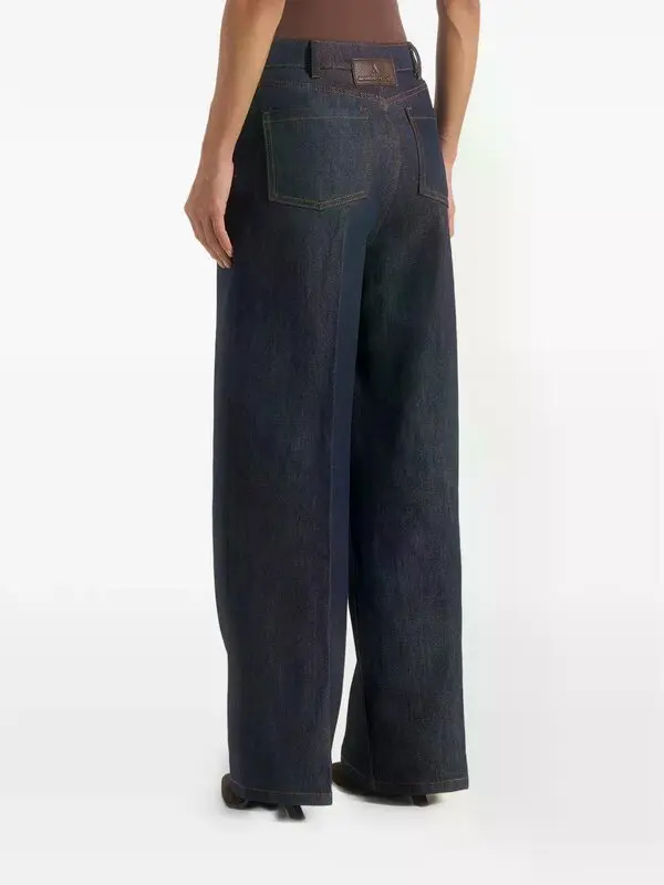 Manière De Voir Wrap-over Straight-leg Jeans