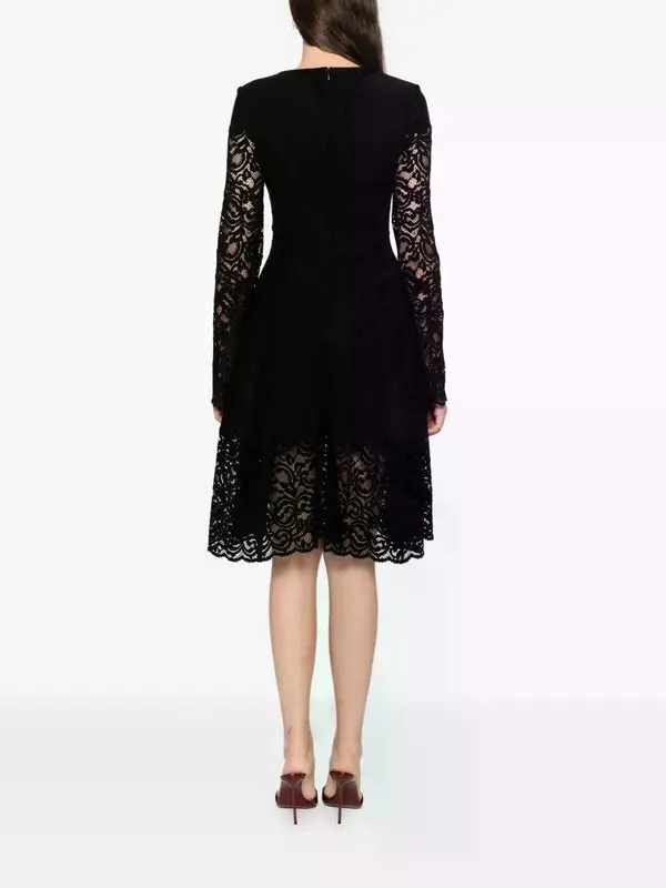SAIID KOBEISY Lace Sleeve Dress