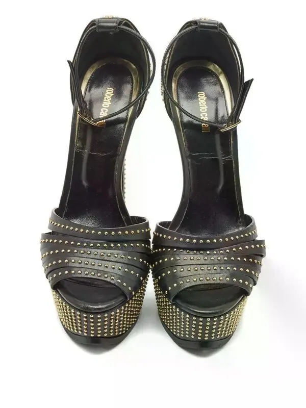 Roberto Cavalli Studded Platform Stiletto Sandals
