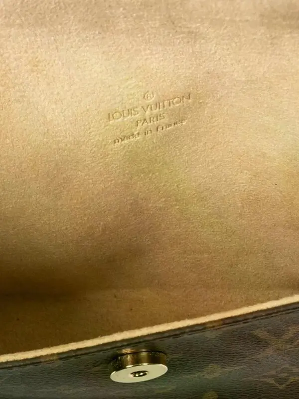 LOUIS VUITTON 1990s Monogram Canvas Flap Bag