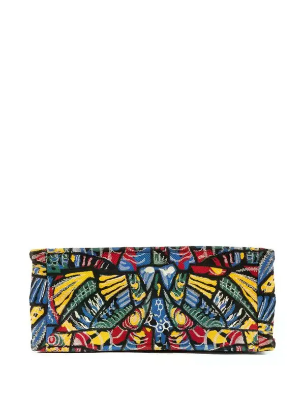 Dior Book Tote Bag In Patterned Jacquard