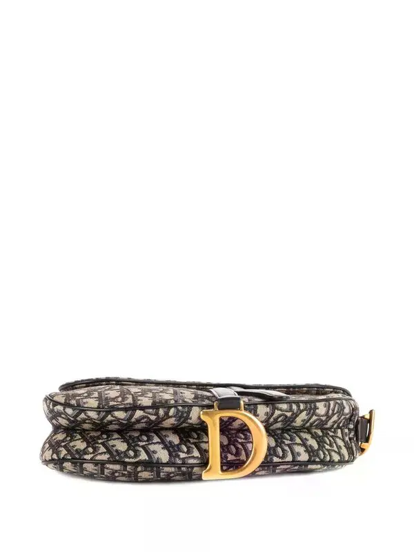 Dior Oblique Saddle Shoulder Bag - Neutrals