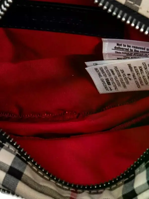 Burberry Check Pattern Belt Bag
