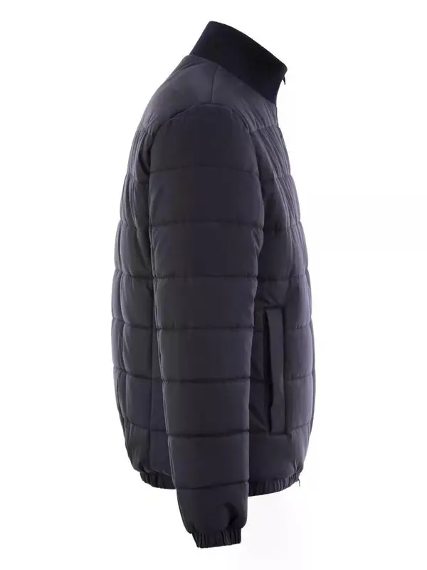 Kiton Quilted Zip-up Bomber Jacket