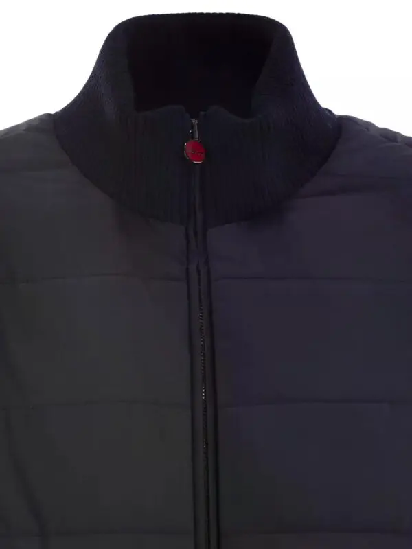 Kiton Quilted Zip-up Bomber Jacket