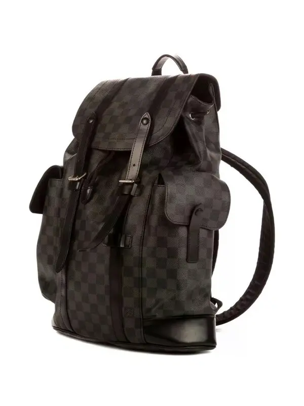 LOUIS VUITTON Christopher Backpack In Damier Graphite Canvas