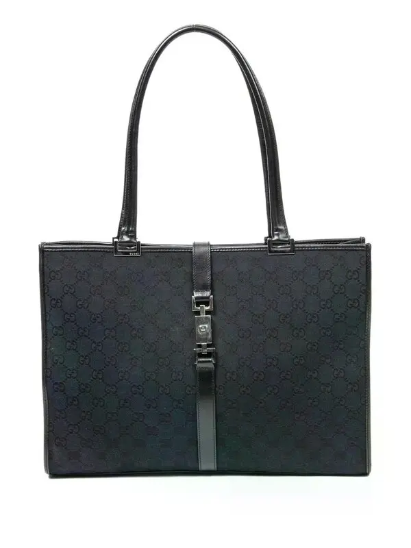 Gucci Jacquard Tote Bag With Buckle Detail