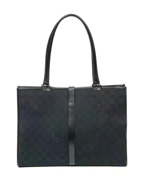 Gucci Jacquard Tote Bag With Buckle Detail