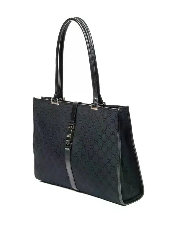 Gucci Jacquard Tote Bag With Buckle Detail
