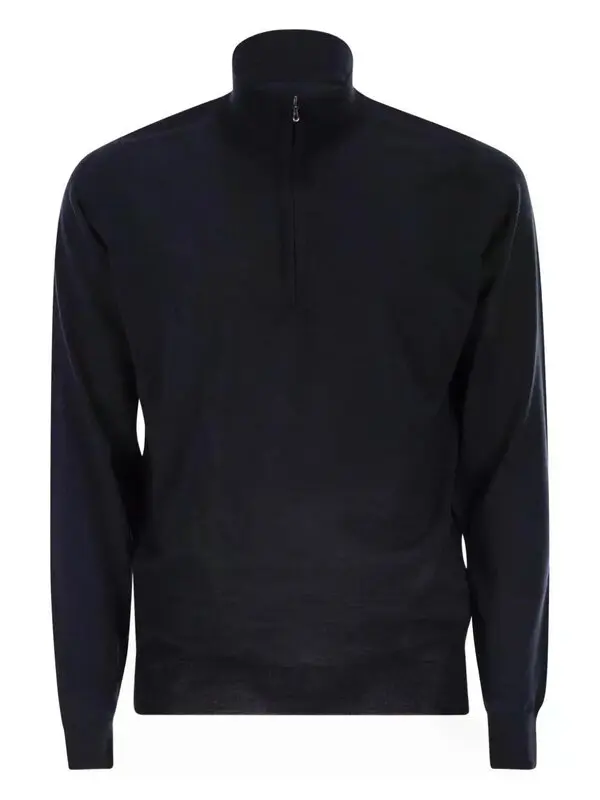 John Smedley High-neck Zip Sweater
