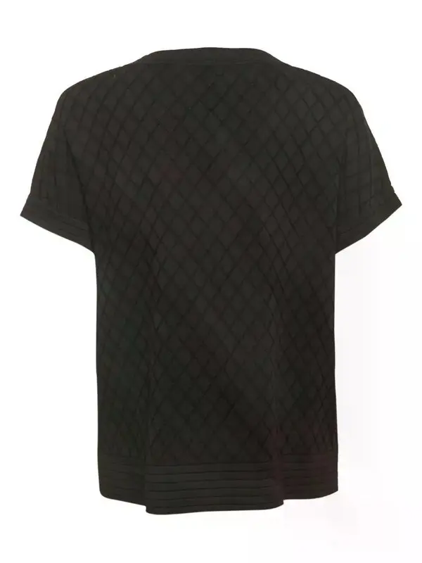Carolina Herrera Diamond-pattern Knitted Blouse