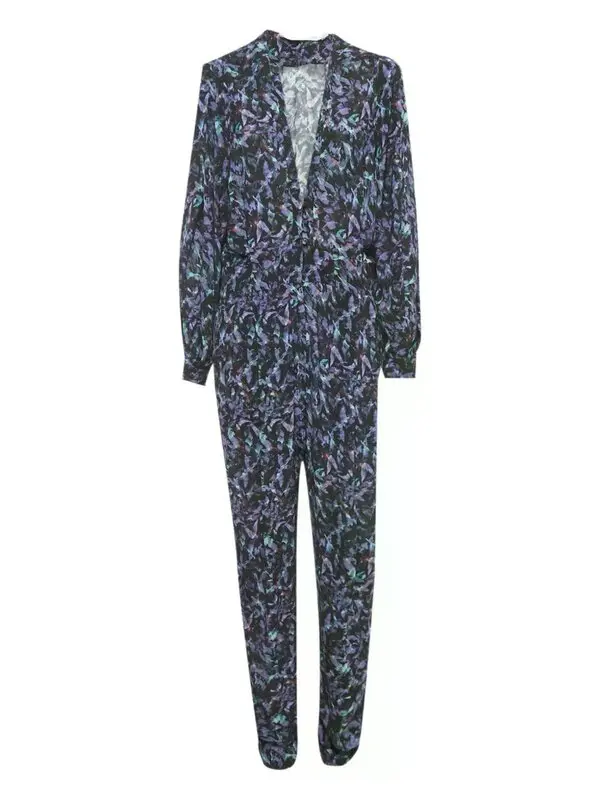 IRO PARIS Crepe Printed Jumpsuit - Black