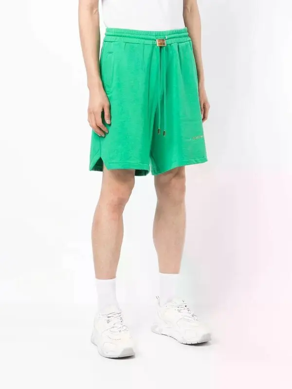 Buscemi Embroidered Logo Cotton Track Shorts
