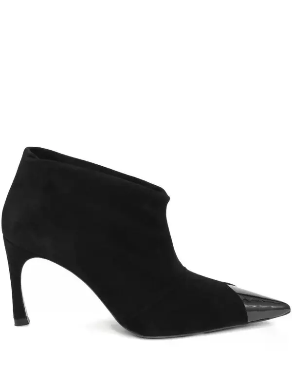 ROTATE BY BIRGER CHRISTENSEN Pointed-toe Suede Ankle Boots