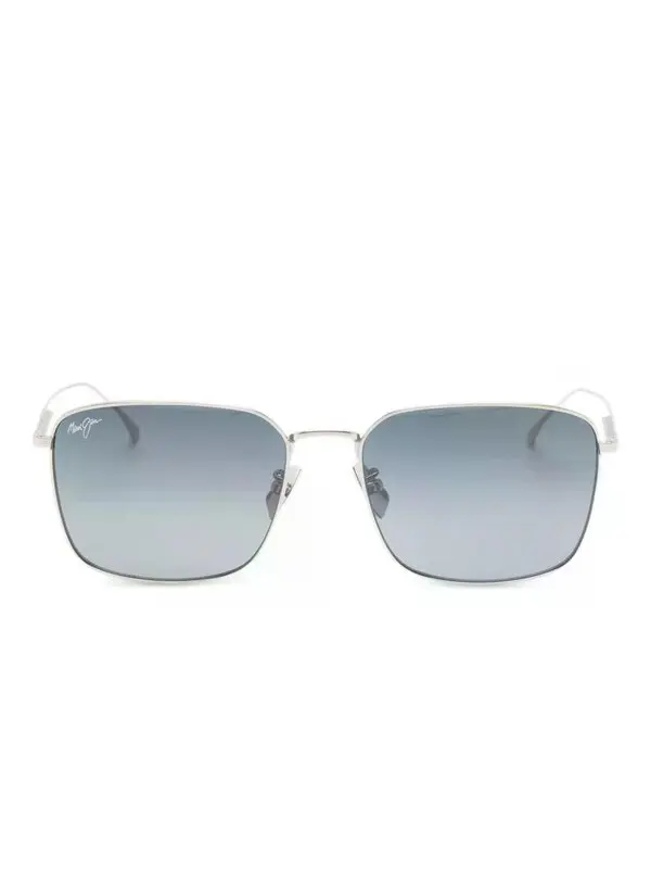 Maui Jim Kahako Square-frame Sunglasses - Silver