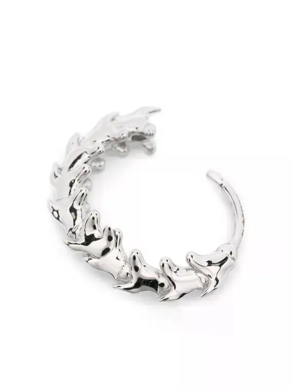 SHAUN LEANE Serpent's Trace Mini Hoop Earrings - Silver