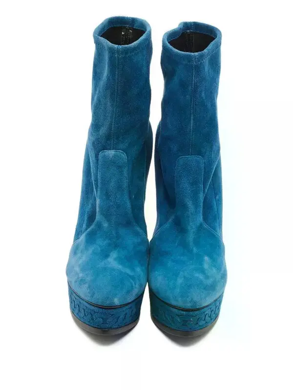 Casadei Suede Pull-on Ankle Boots
