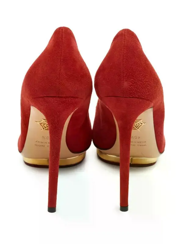 CHARLOTTE OLYMPIA Dolly Suede Pumps - Red