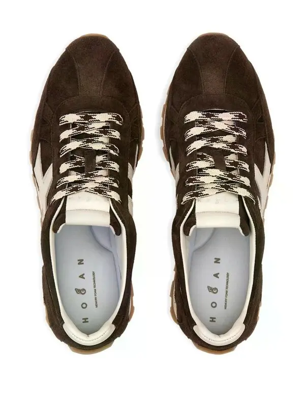 Hogan H671 Suede Sneakers - Brown