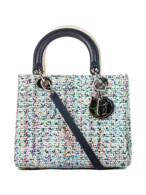 Dior Medium Lady Tote Bag - Blue