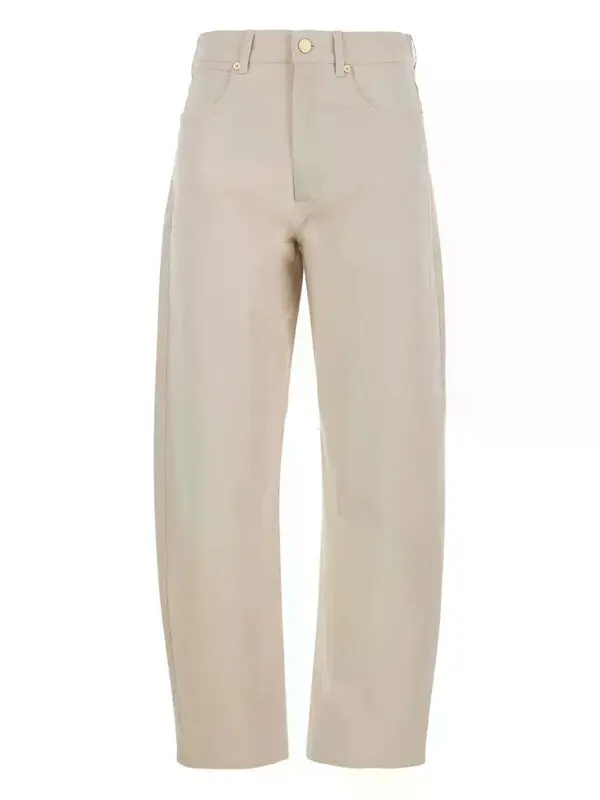 Max Mara Beige Cotton Trousers