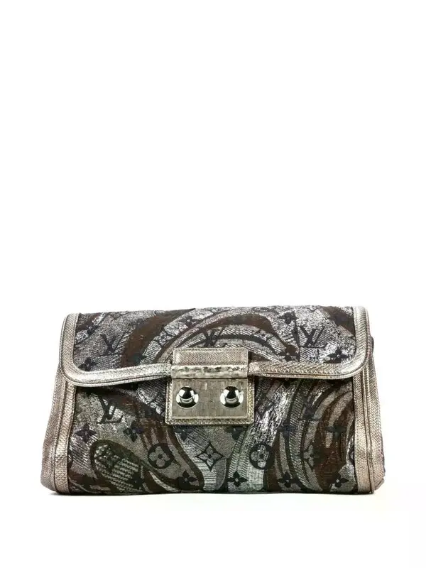 LOUIS VUITTON Brocade Thalie Clutch Bag