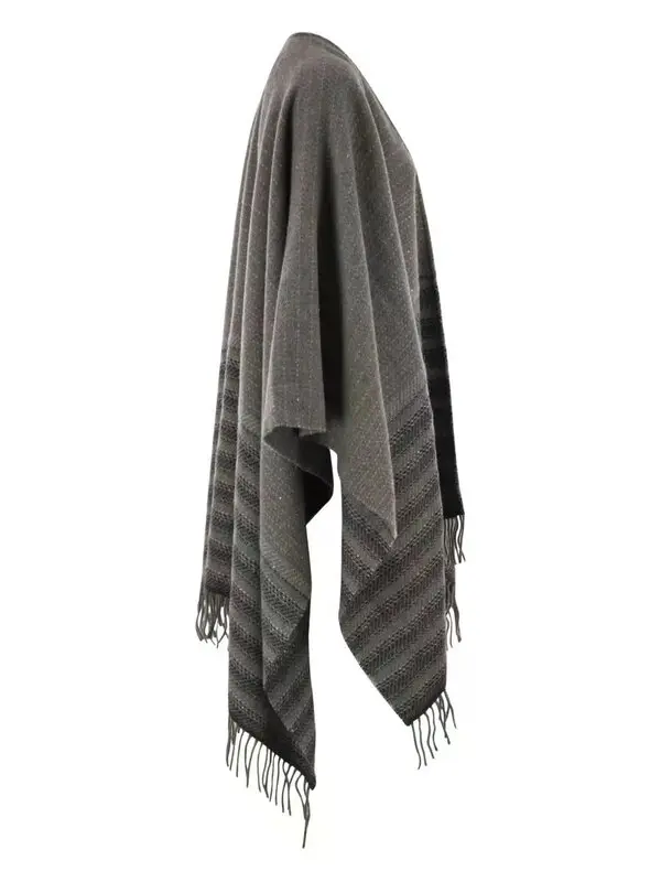 Peserico Fringed Cape - Grey