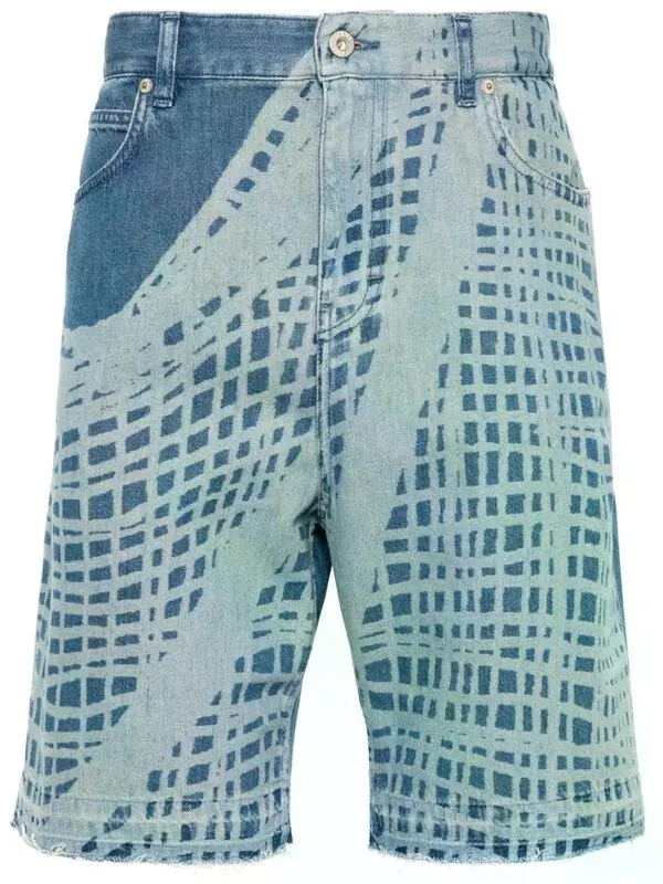 Loewe Logo Patch Denim Shorts