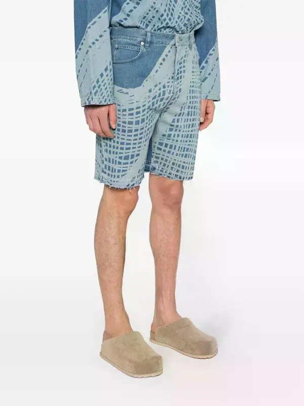 Loewe Logo Patch Denim Shorts