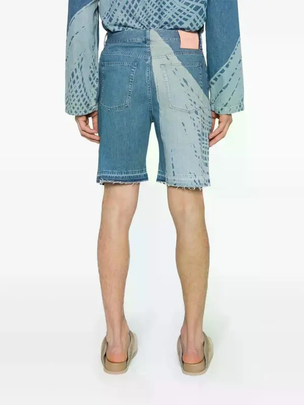 Loewe Logo Patch Denim Shorts