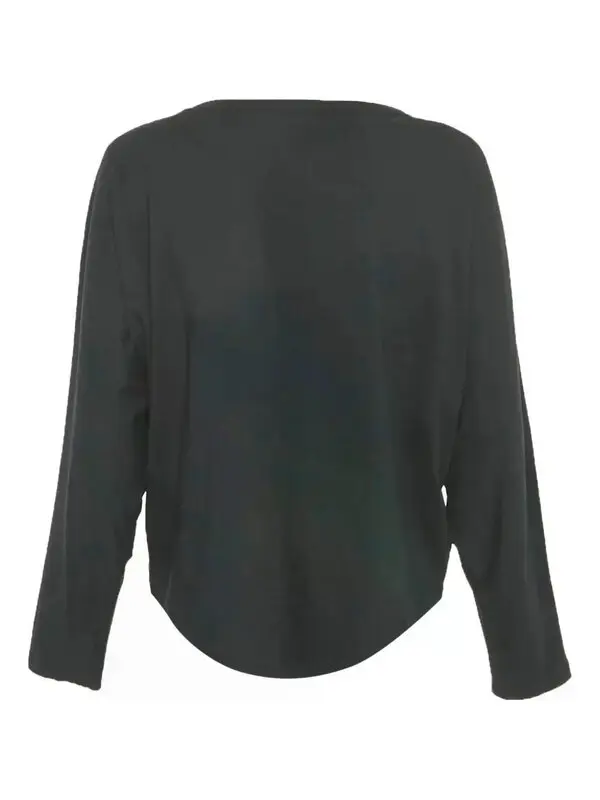Sonia Rykiel Paris Tiger Print Embellished Long Sleeve Top
