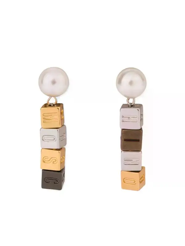 Moschino Beaded Drop Earrings
