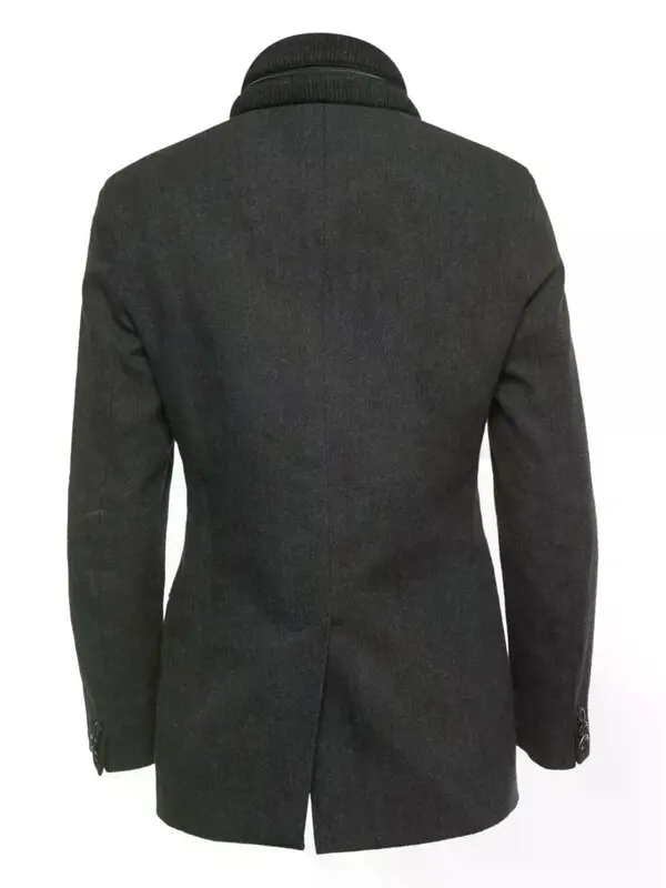Emporio Armani Single-breasted High Neck Coat