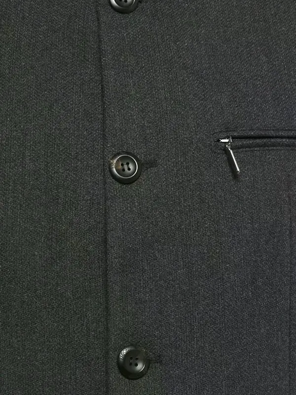 Emporio Armani Single-breasted High Neck Coat
