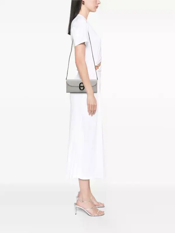 Hermès Epsom Maillon To Go Wallet Crossbody Bag - Grey