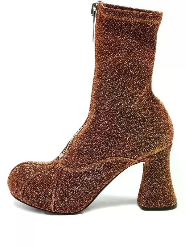 Stella McCartney Lurex Zipped Boots