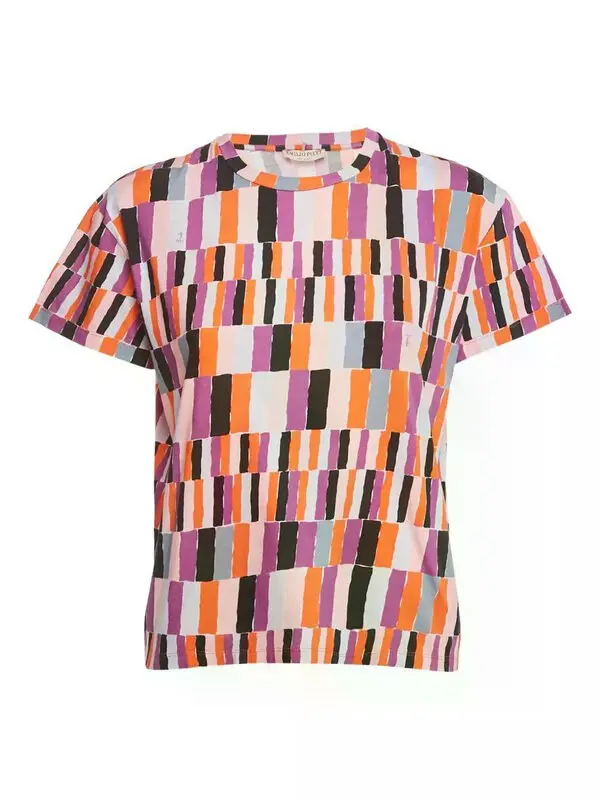 Emilio Pucci Allover Print Short Sleeve T-shirt - Pink