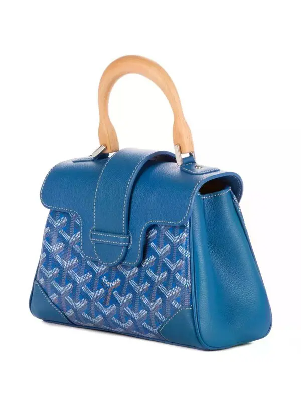 Goyard 2000s Chevron Top Handle Bag