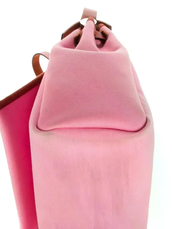 Hermès 2000s Leather Trimmed Shoulder Bag