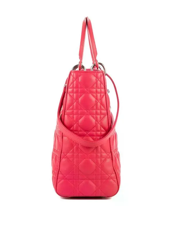 Dior 2010s Quilted Shoulder Bag - Pink