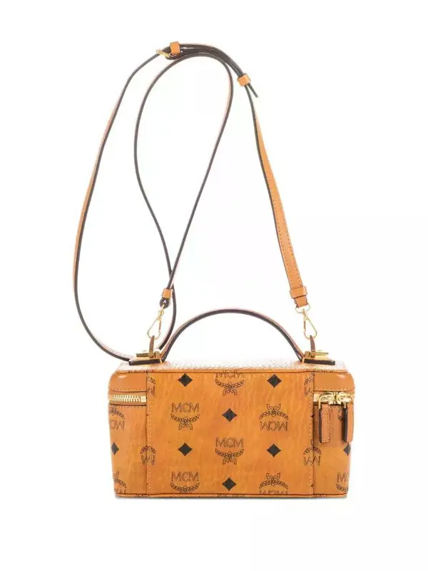 Mcm Logo Print Top-handle Bag