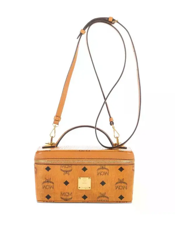 Mcm Logo Print Top-handle Bag
