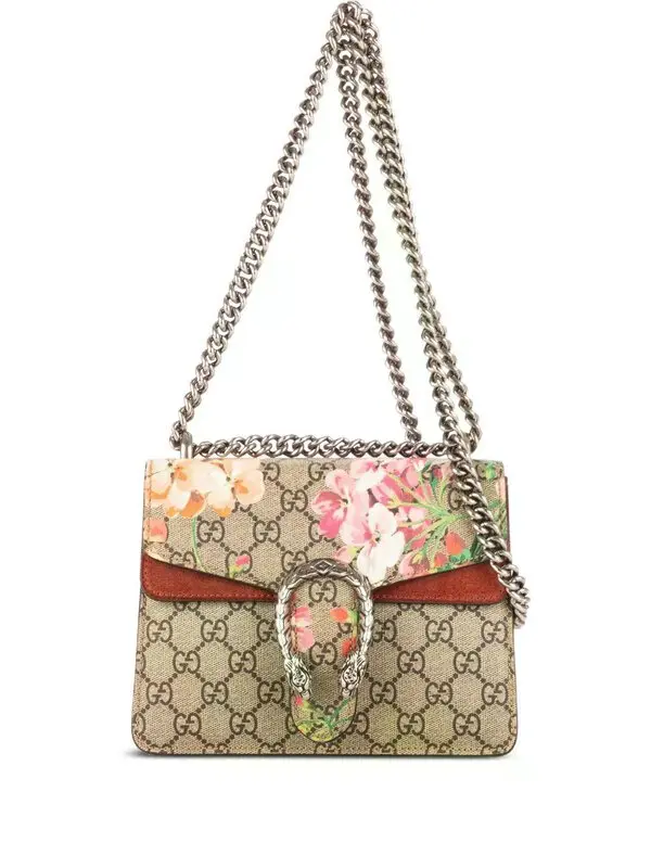 Gucci Floral Gg Canvas Shoulder Bag