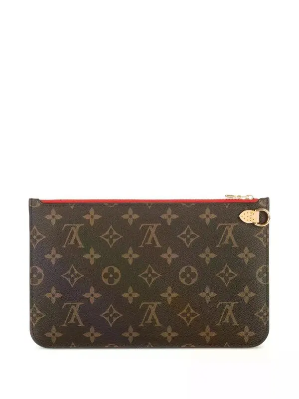 LOUIS VUITTON Monogram Canvas Neverfull Mm Clutch Bag