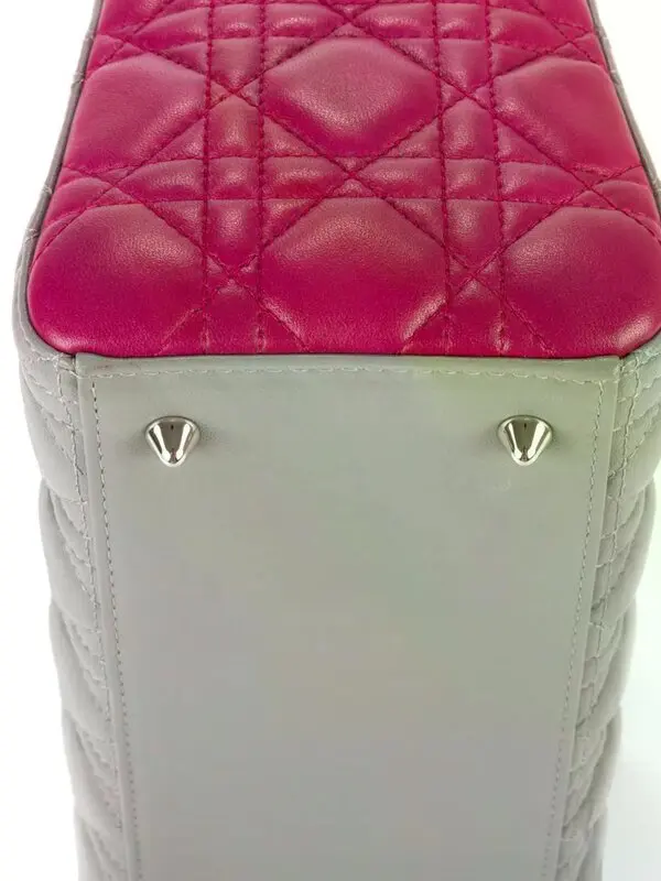 Dior Lady Medium Tote Bag - Grey